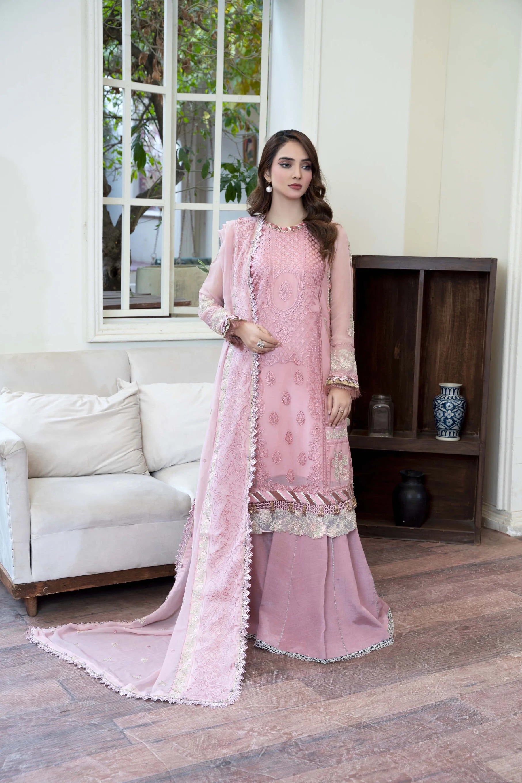 ELENA Embroidered 3 PCs – Buraqstore